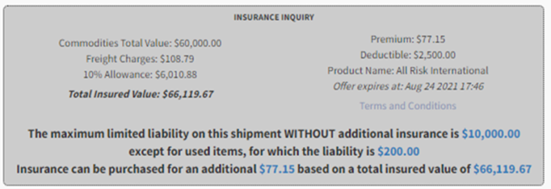 Cargo Insurance Coverage of all Modes Truck, Air and Ocean