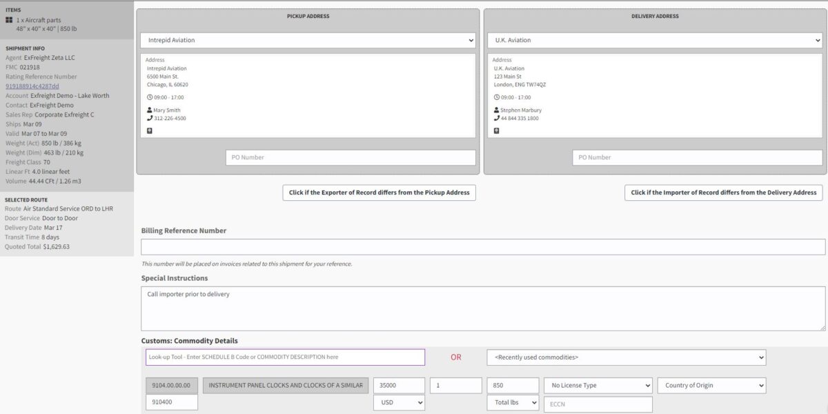 landingpage | ExFreight | USA