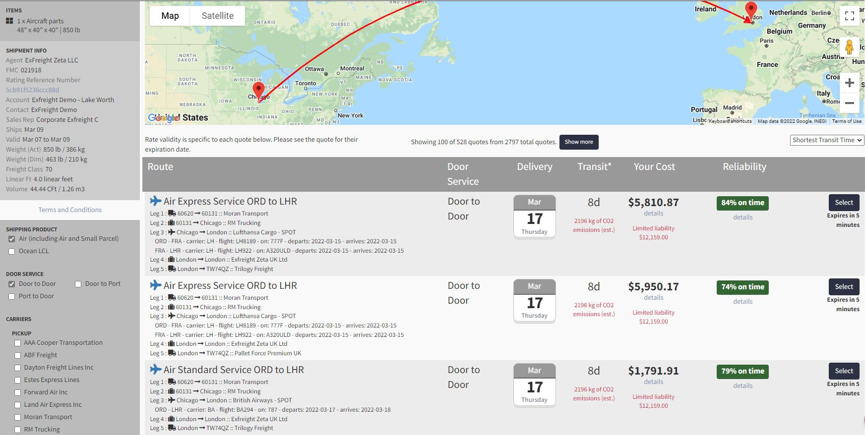 landingpage | ExFreight | USA